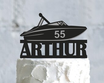 Speed Boat Cake Topper - Etsy