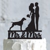Italian Greyhound Bride and Groom Cake Topper With Grey Hound Dog ...