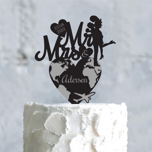 Globe Cake Topper - Etsy