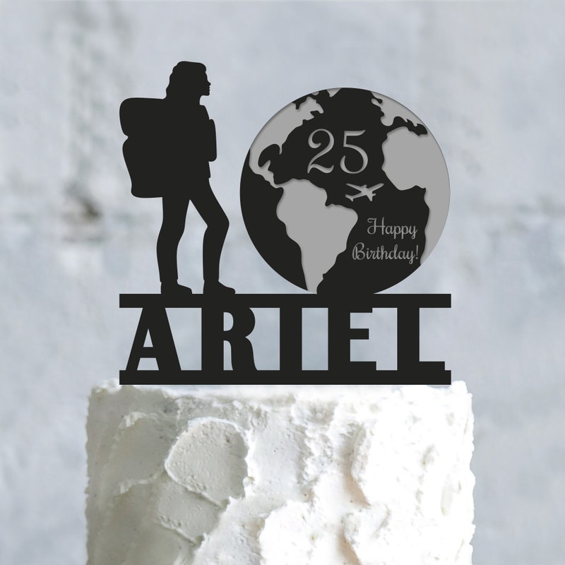 Travel Cake Topper - Etsy