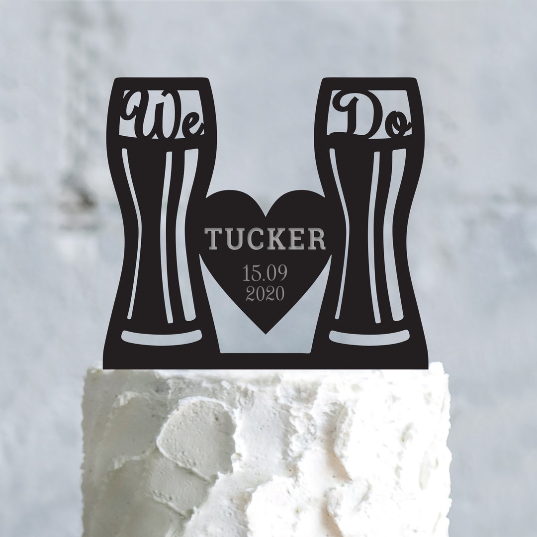 Beer Glass Cake Topper We Do Wedding,beer Party Cheers Beer Themed ...