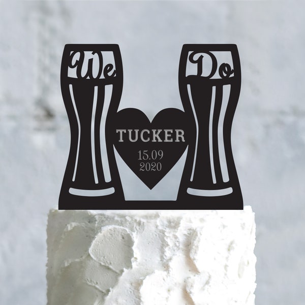 Beer Cake Topper - Etsy