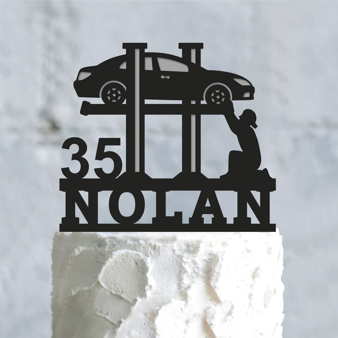 Auto Mechanic Retirement Cake Toppermechanic Birthday Cake - Etsy