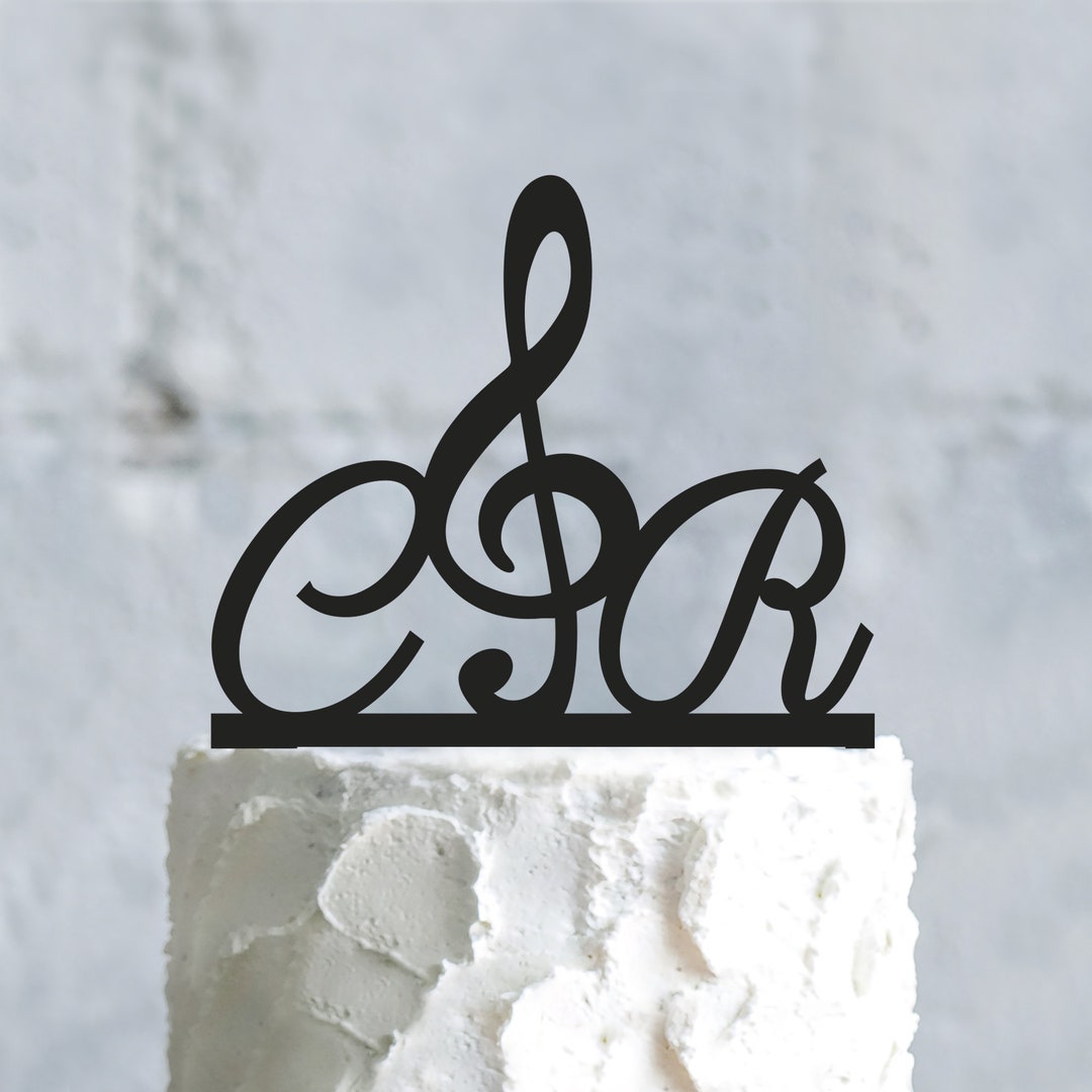 Custom Treble Clef Musician Wedding Personalized Music Lovers Cake ...