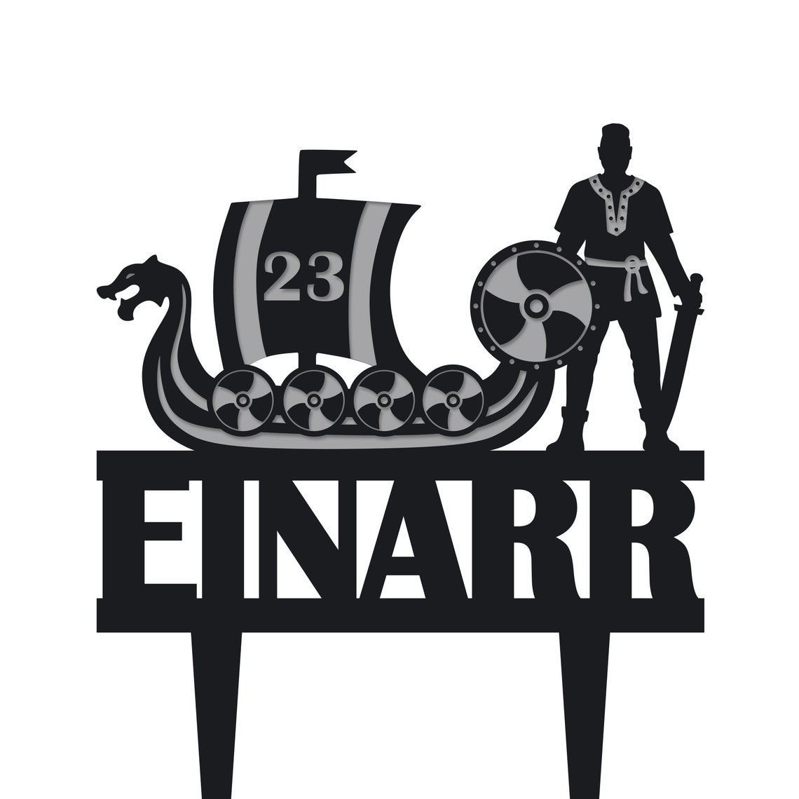 Viking Cake Topper Birthday,barbarian Boy Birthday Cake Topper,pagan ...