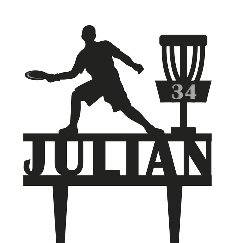 Custom Frisbee Golf Cake Topper,disc Golf Cake Topper Birthday,frisbee ...