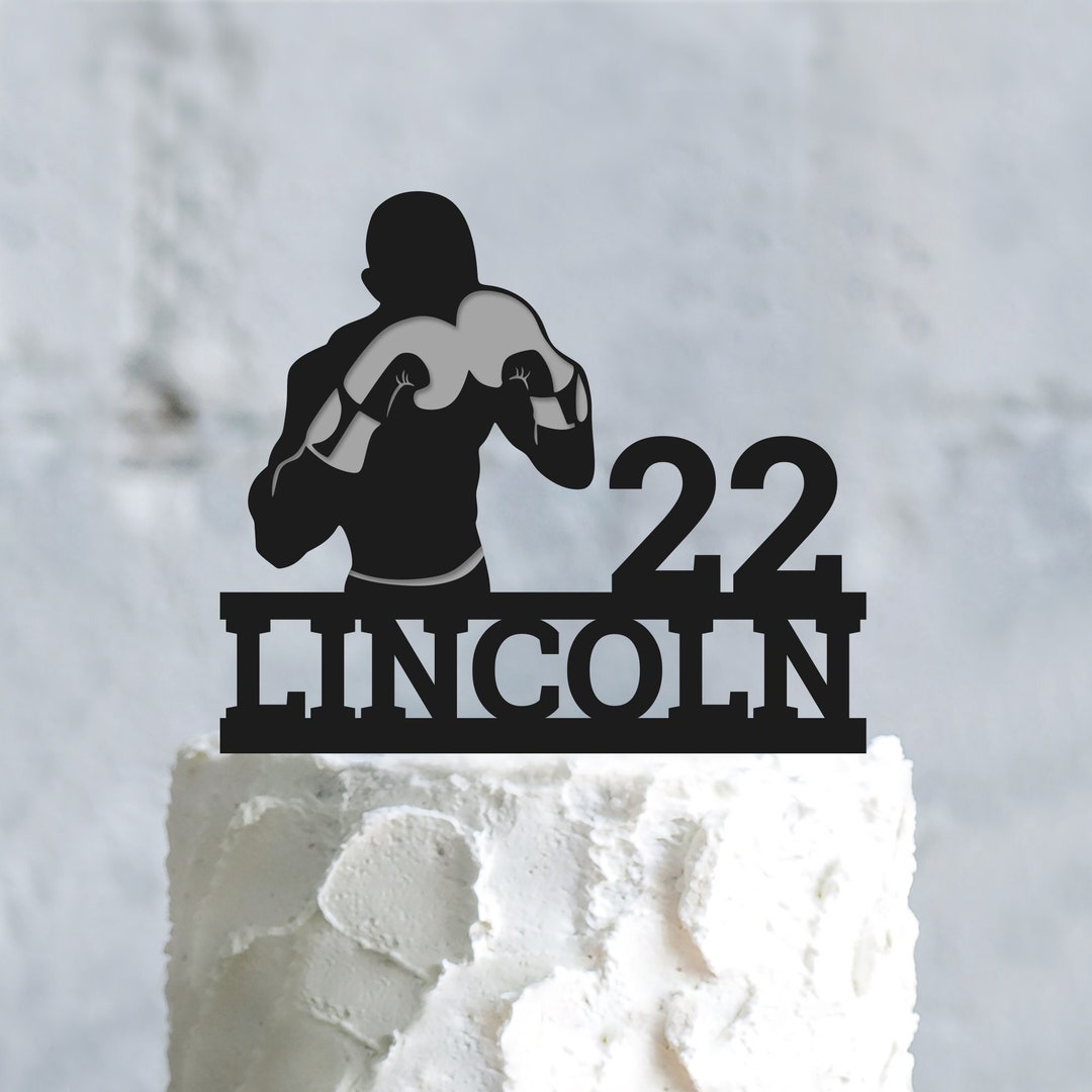 Boxer Birthday Cake Topper,boxing Cake Topper,boxing Lover Cake Topper ...