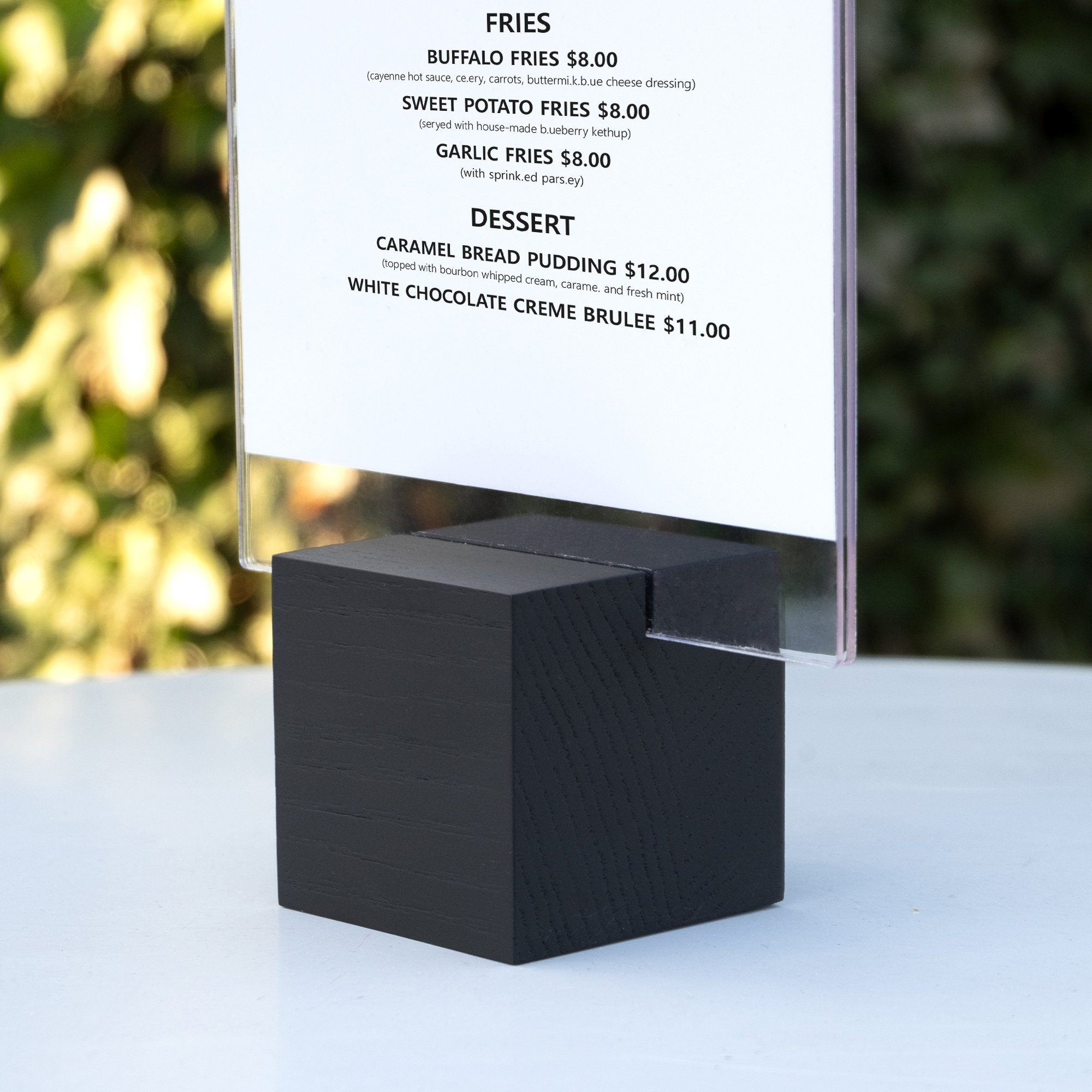 Wooden Bar Menu Stand Custom Acrylic Sign Wedding Sign - Etsy Australia