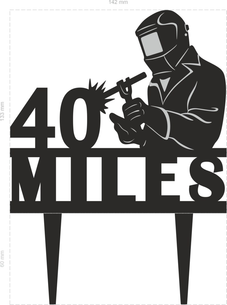 Welder Cake Topper Birthdayhappy Birthday Welding Welder Cake - Etsy