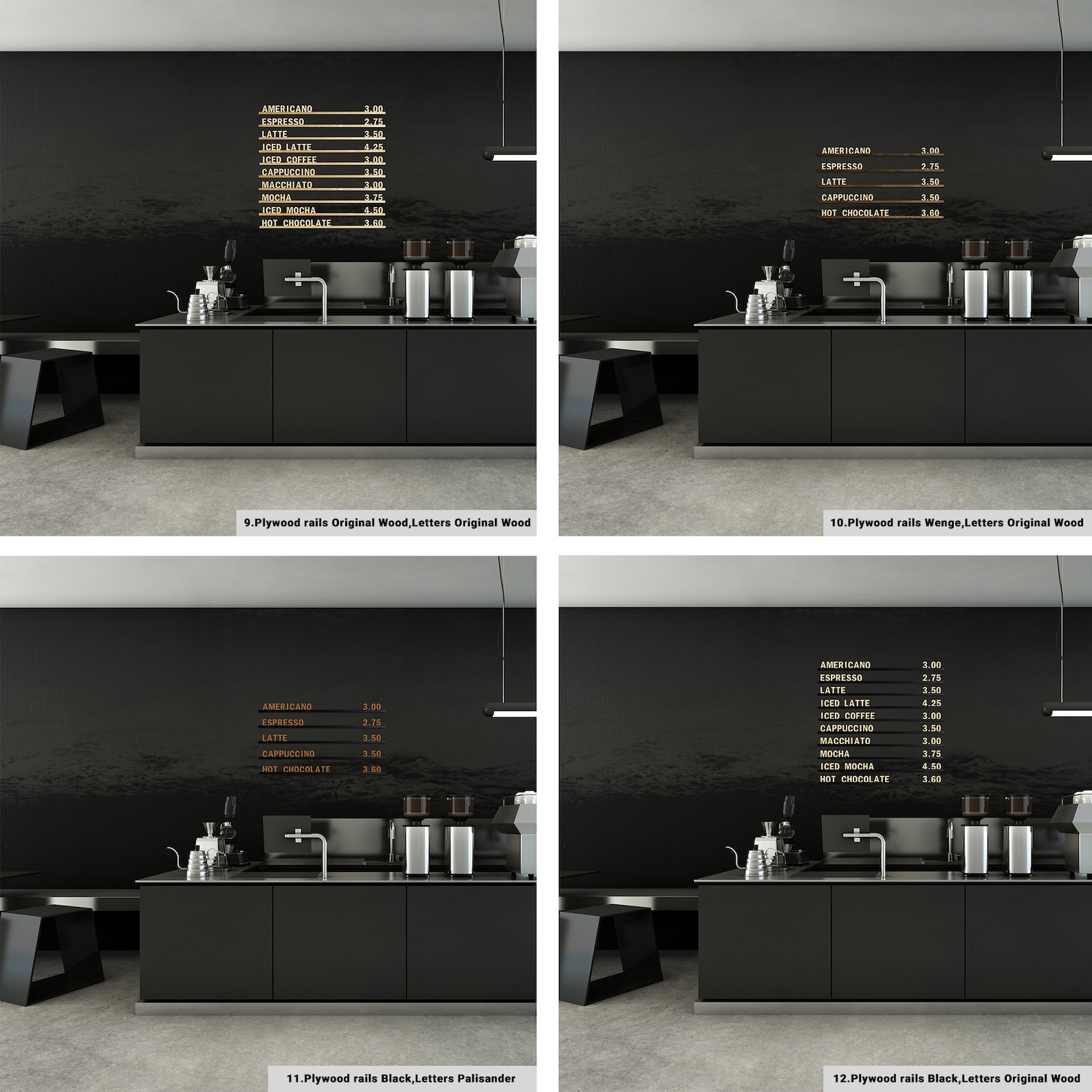 Wall Mounted Menu Board,changeable Menu Board,menu Display Board,cafe ...