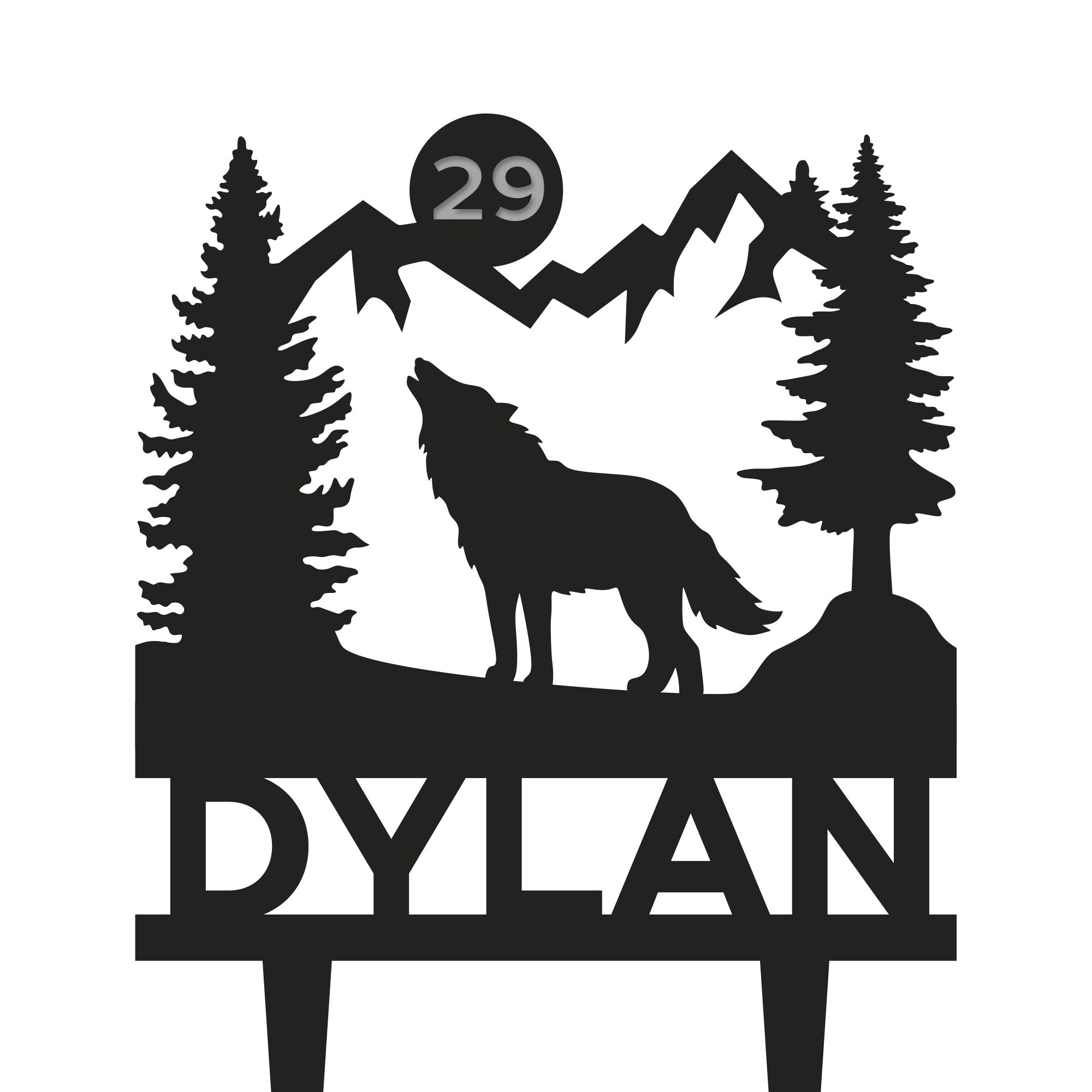 Custom Wolf Cake Topper Birthdayhowling Wolf Birthday Party - Etsy UK