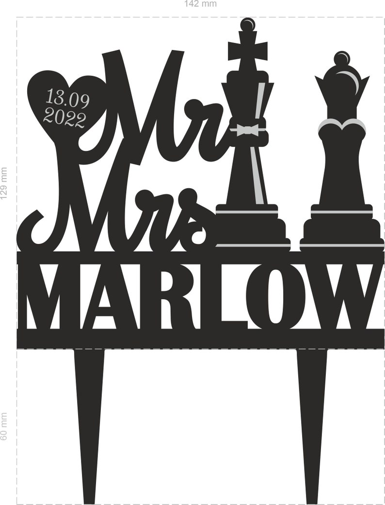 Chess Cake Topper Wedding,chess King and Queen Wedding Cake Topper ...