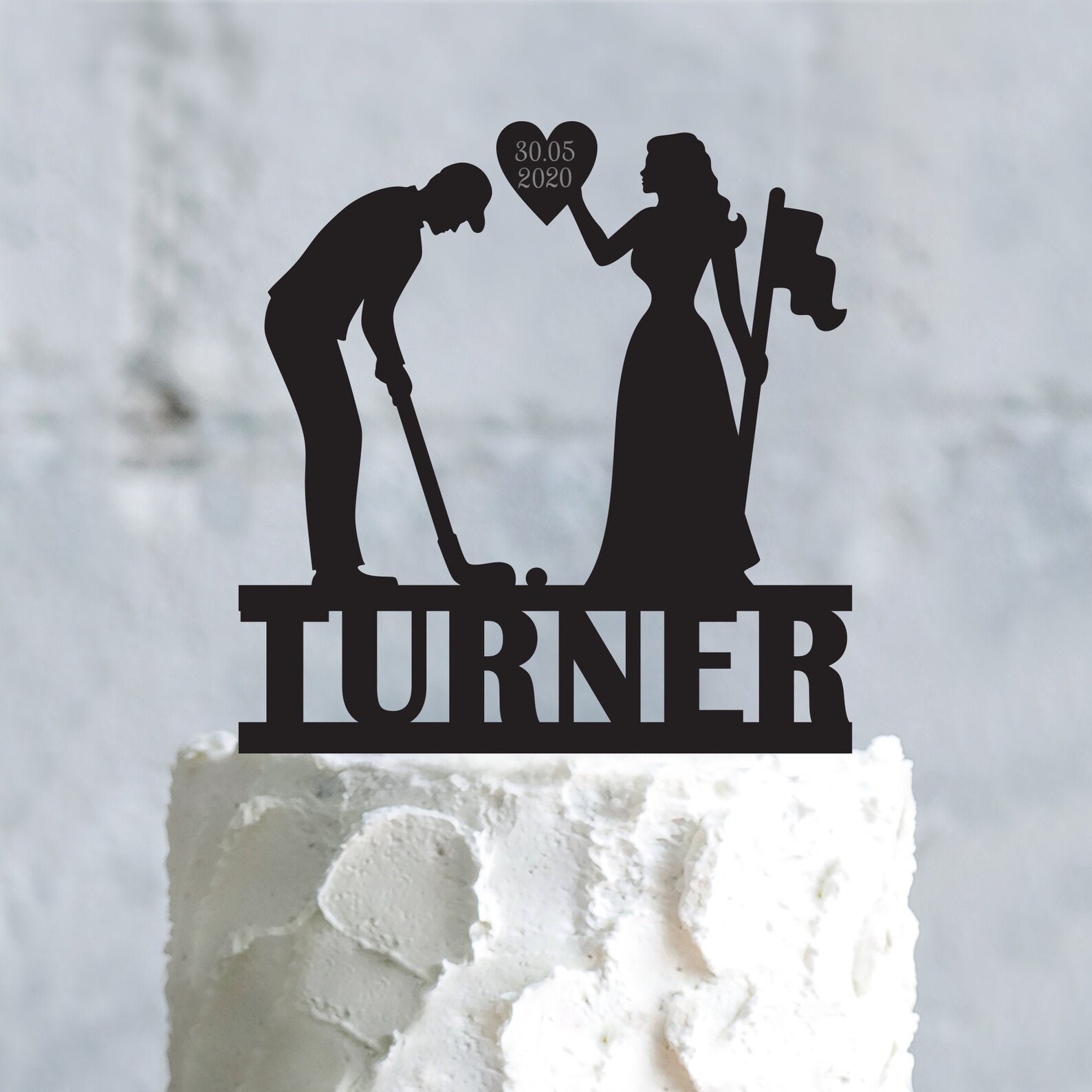 Custom Wedding Golf Theme Personalized Love Golf Bride and | Etsy