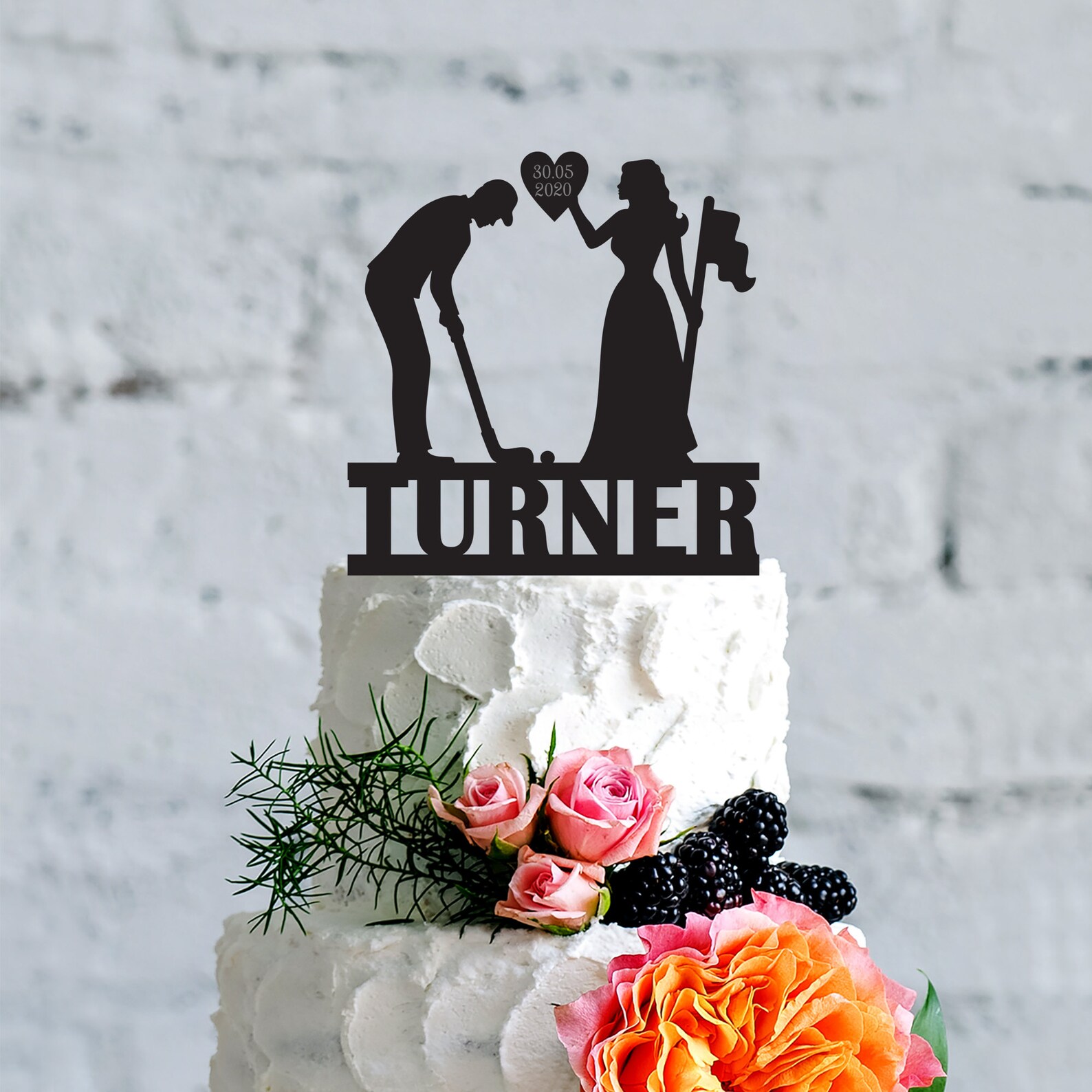 Custom Wedding Golf Theme Personalized Love Golf Bride and | Etsy