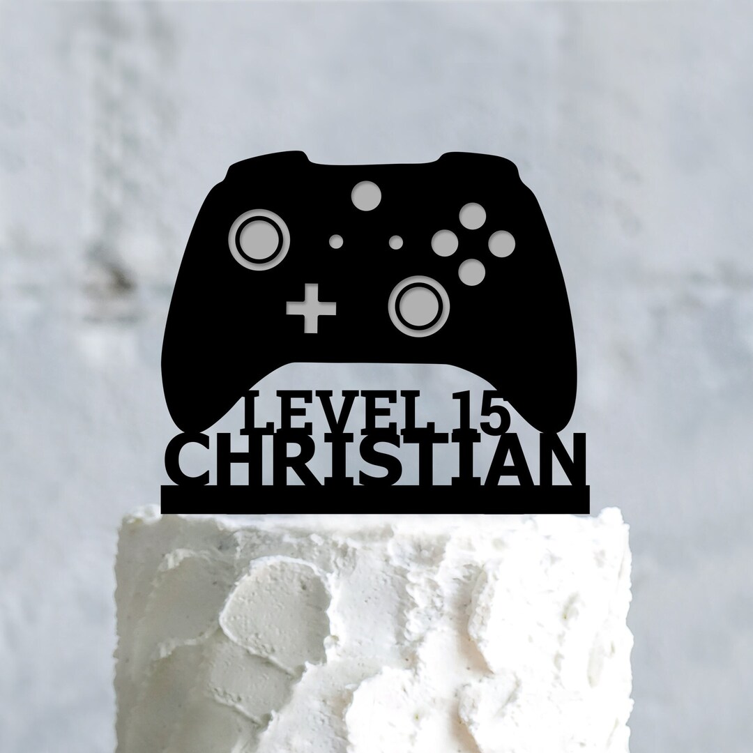 Gamer Birthday Cake Topper, Video Game Cake Topper, Gamer Topper for ...