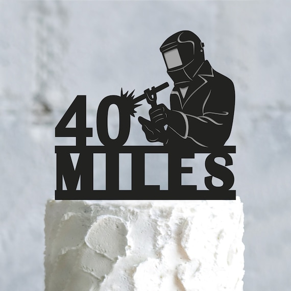 Welder Cake Topper Birthdayhappy Birthday Welding Welder Cake - Etsy