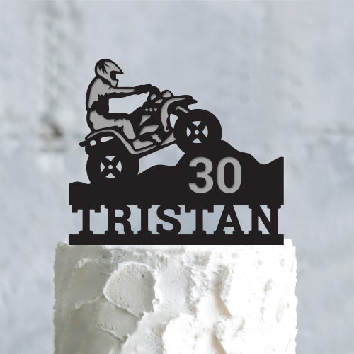 ATV Personalized Cake Topper | Etsy