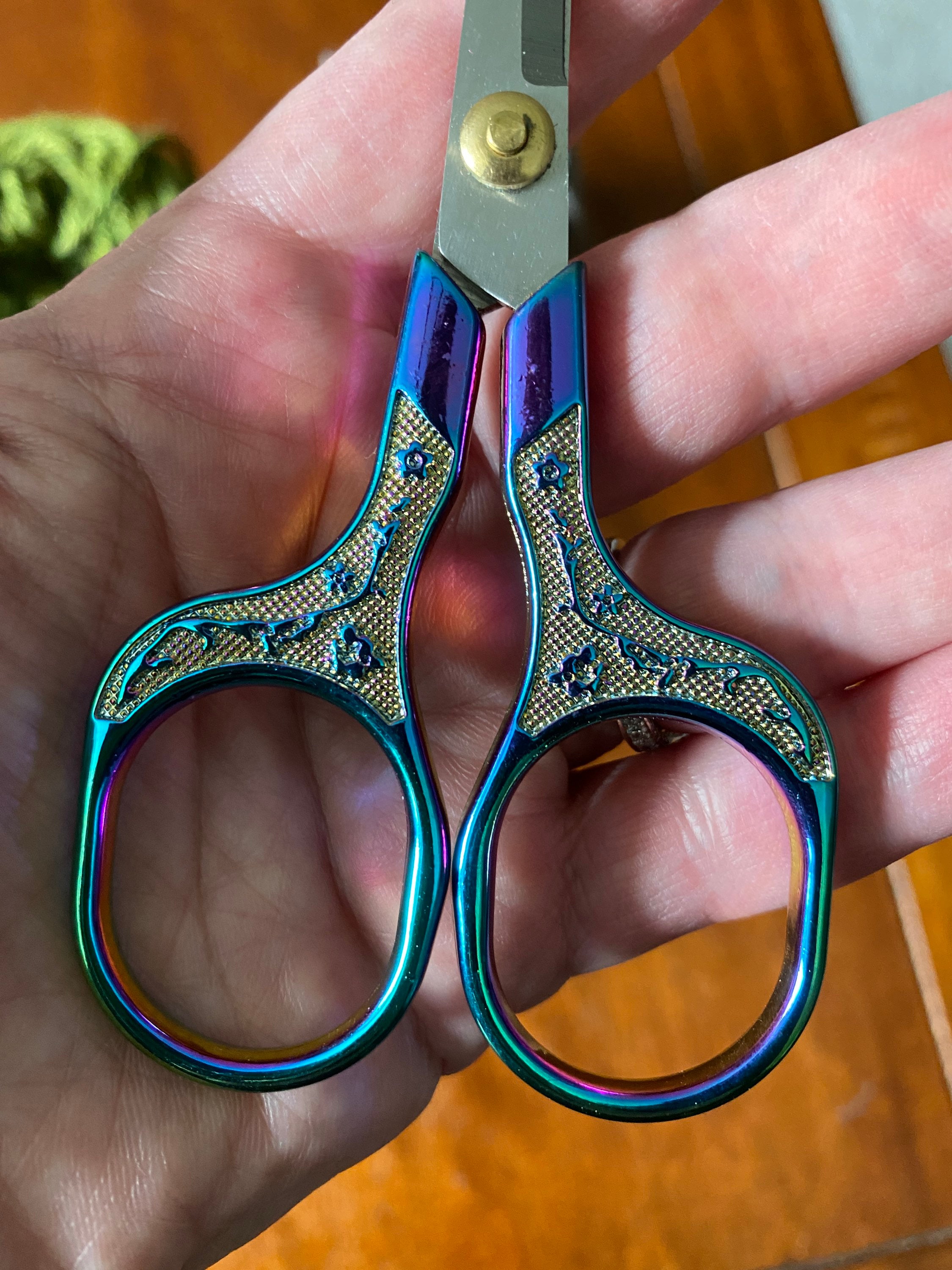 Iridescent Rainbow Embroidery Scissors - Etsy India