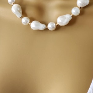Gemstone Necklace, Majorca Pearl Necklace, Majorca Baroque Pearland 12 ...