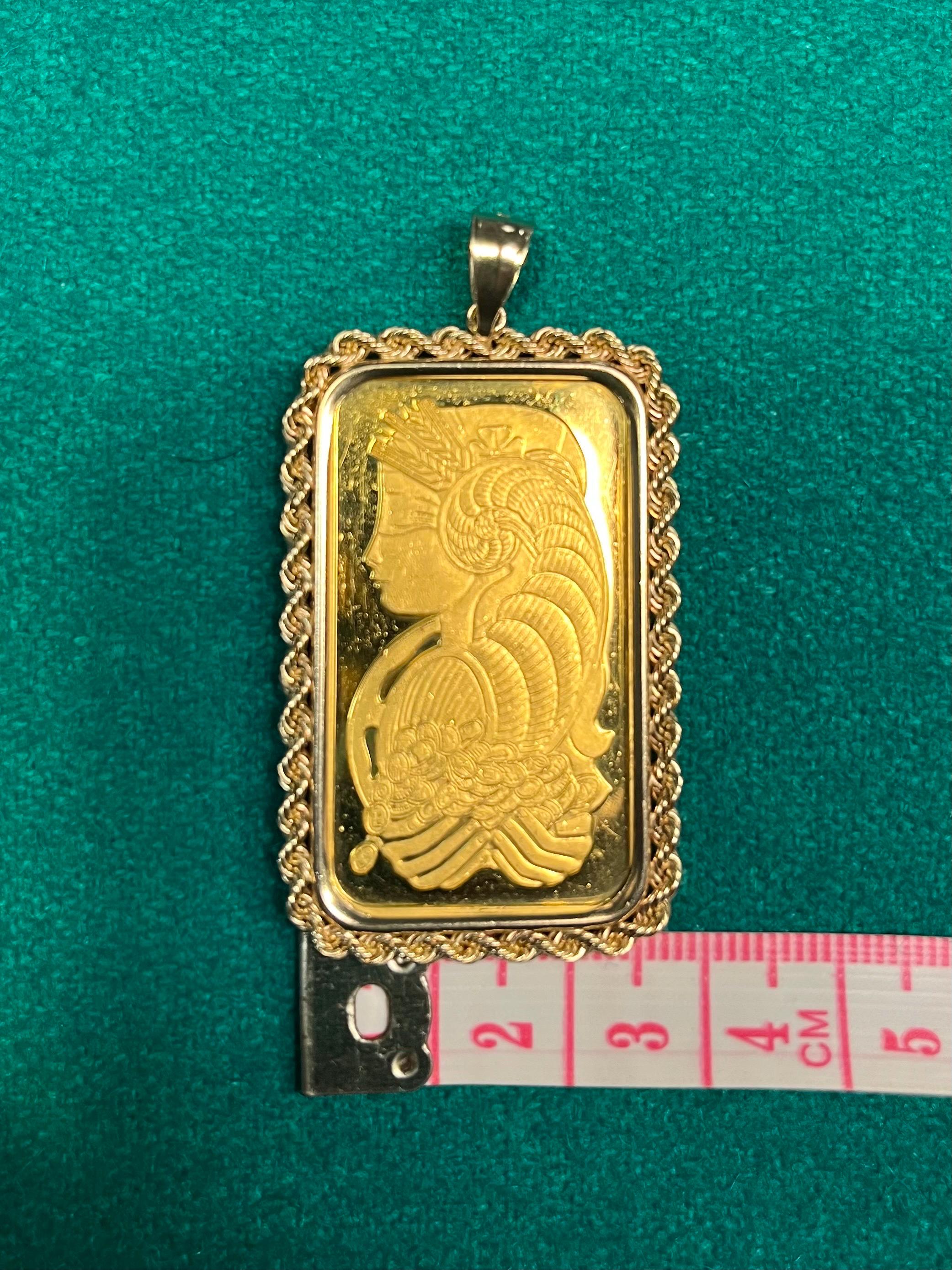 1 Ounce Gold Pamp Suisse Lady Fortuna Pendant - Etsy