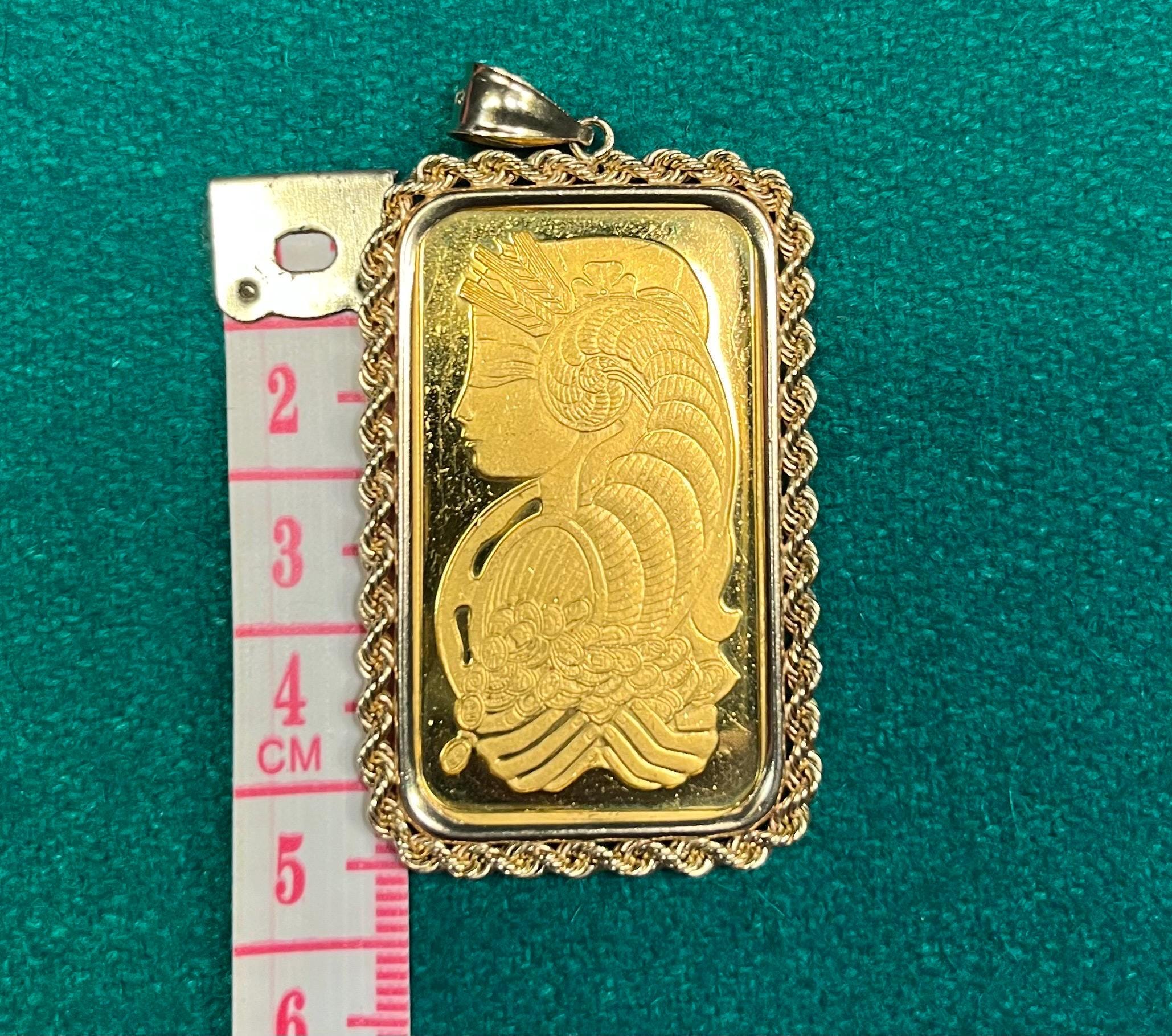 1 Ounce Gold Pamp Suisse Lady Fortuna Pendant - Etsy