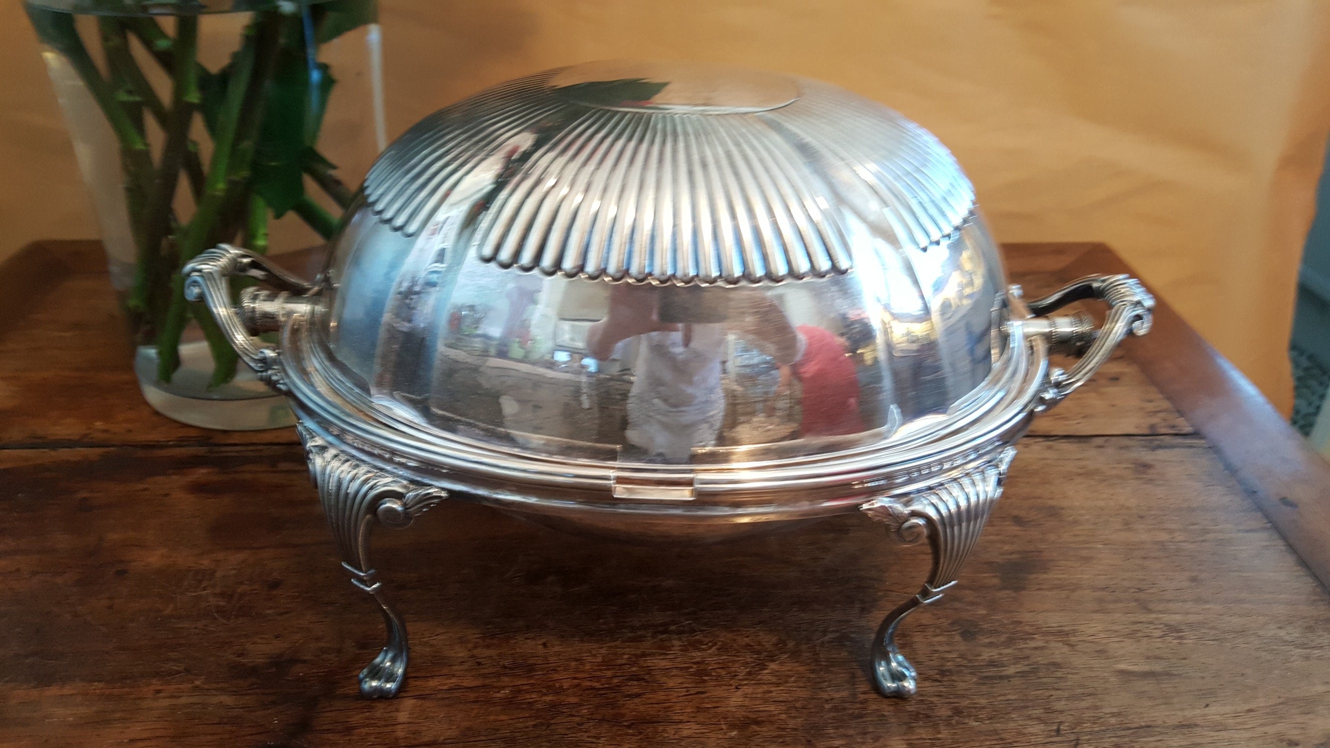 Vintage Silver Plate Revolving Domed Breakfast Server- Buffet Server - Etsy