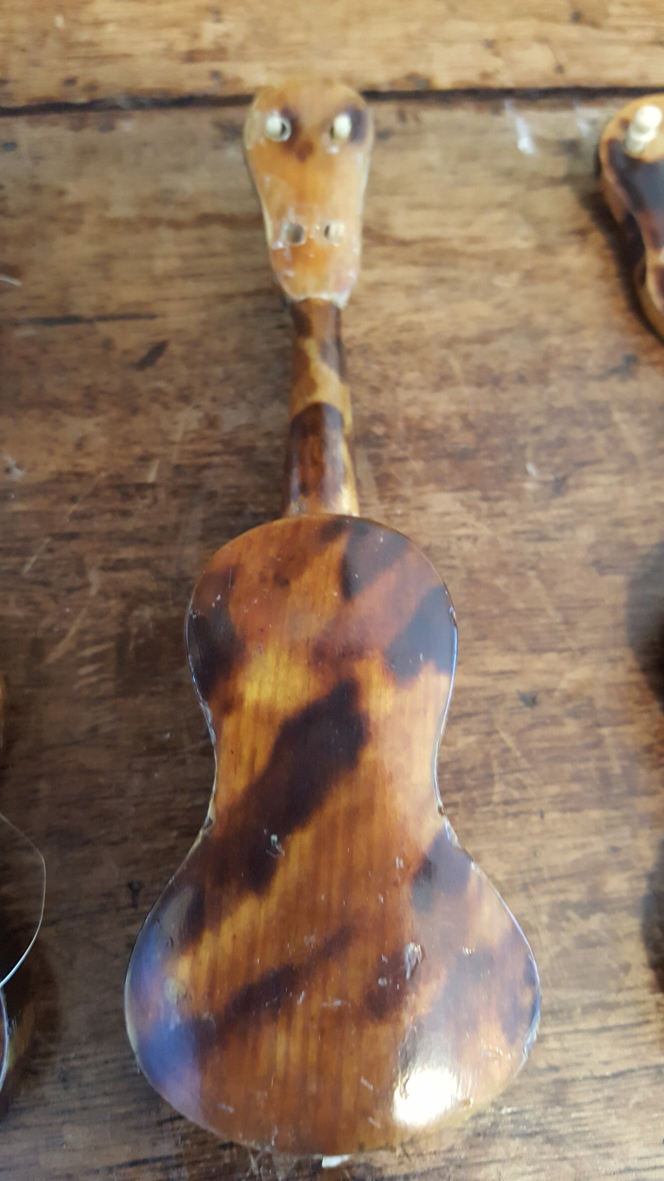 Vintage Miniature Faux Tortoise Shell Mandolin, Guitar and Other String ...