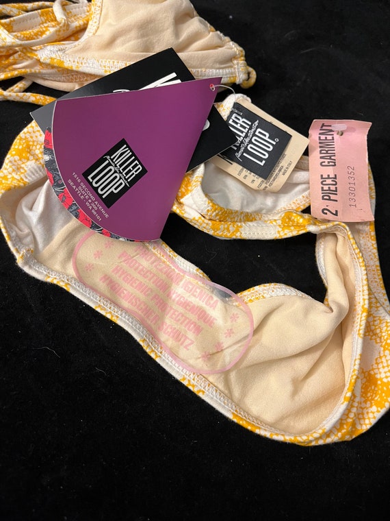 RARE Vintage 90s KILLER LOOP- Sunshine yellow gingham… - Gem