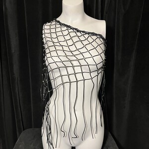 Vintage 90s Fishnet With Metal Beading Swim Cover - Etsy