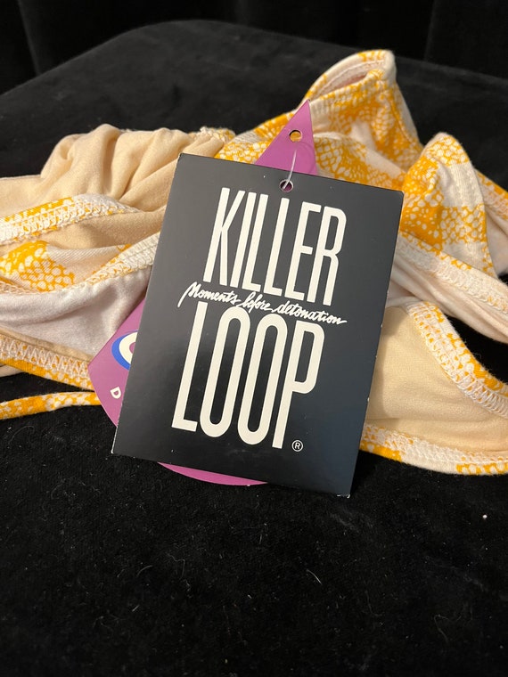 RARE Vintage 90s KILLER LOOP- Sunshine yellow gingham… - Gem