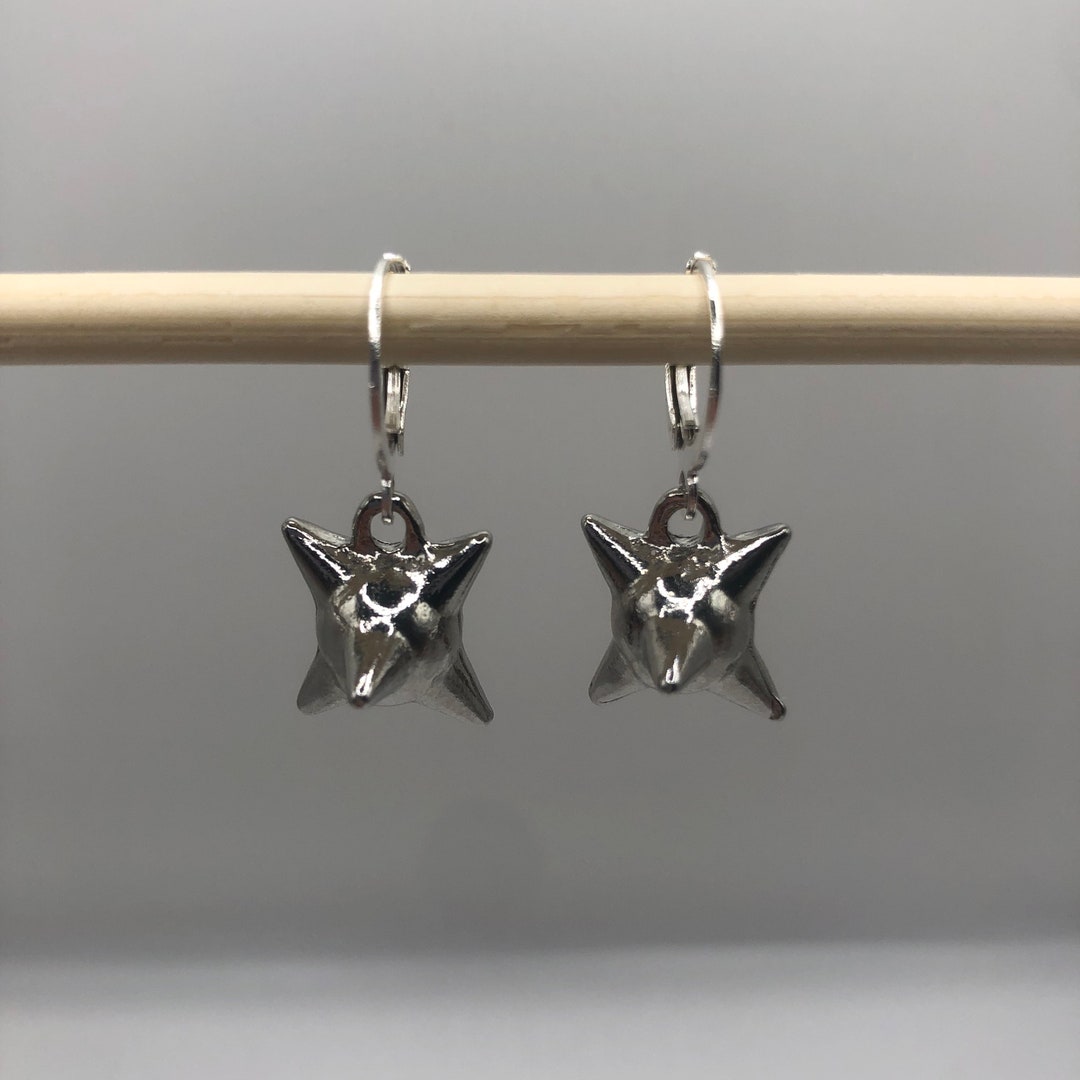Spiked Ball Charm Earrings | in Ear and Clip Ons Available | Goth ...