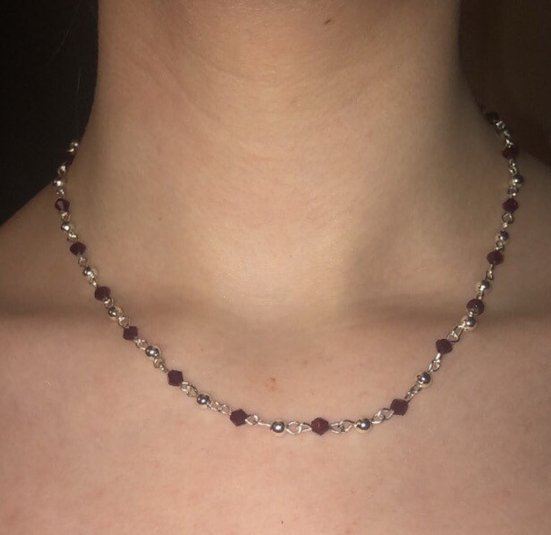 Dark Red Fairy Necklace - Etsy