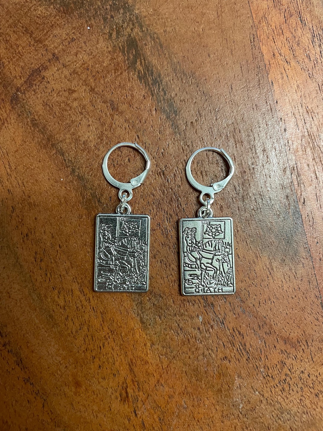 Death Tarot Card Charm Earrings | in Ear and Clip Ons Available | Witch ...