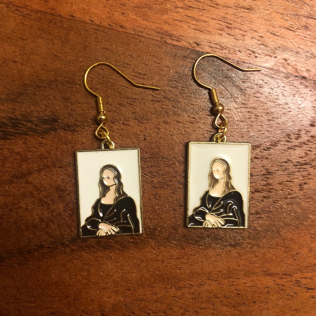Mona Lisa Earrings | in Ear and Clip Ons Available | Art, History ...