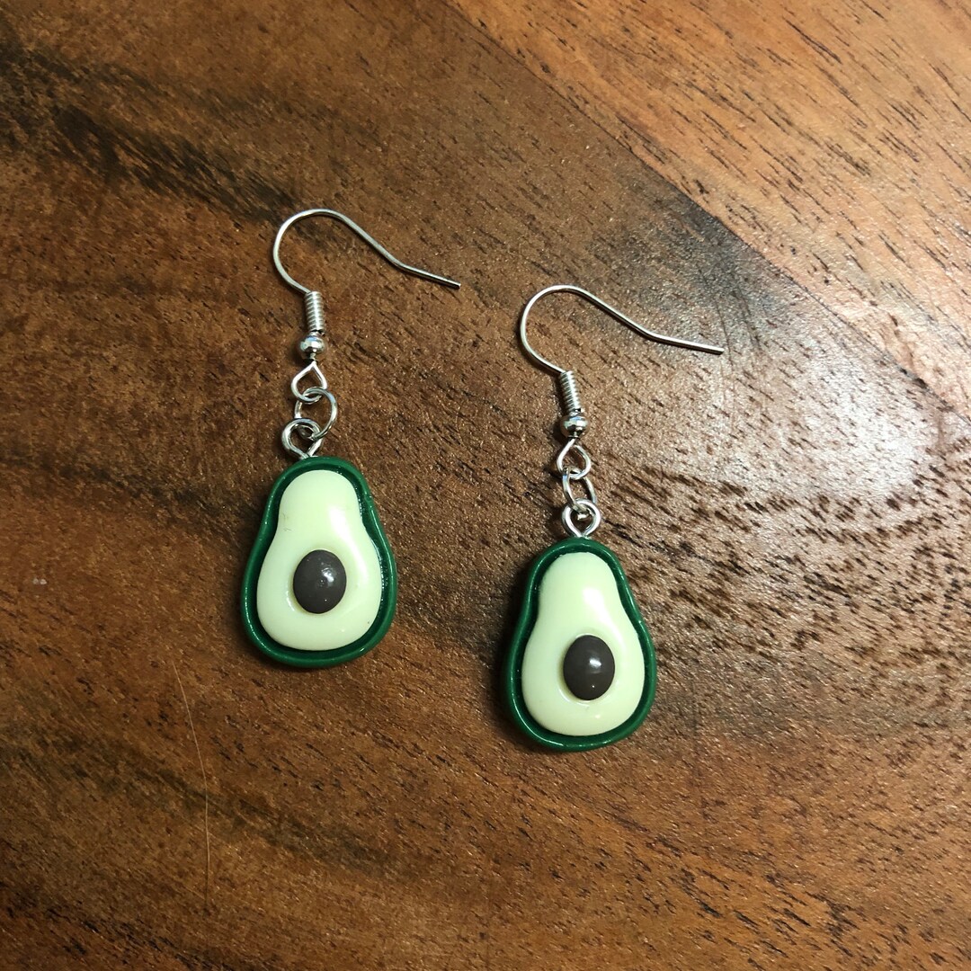 Avocado Earrings | in Ear and Clip Ons Available | Foodie, Hipster ...