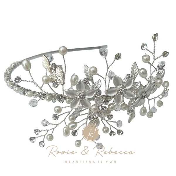 Bridal Side Tiara - Etsy UK