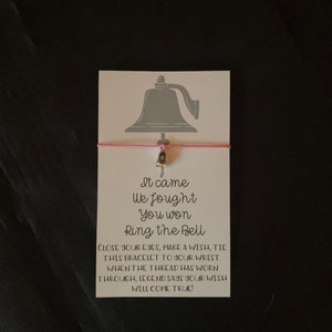 Cancer Survivor Wish Bracelet – Ring the Bell Charm – Beat Cancer Gift ...