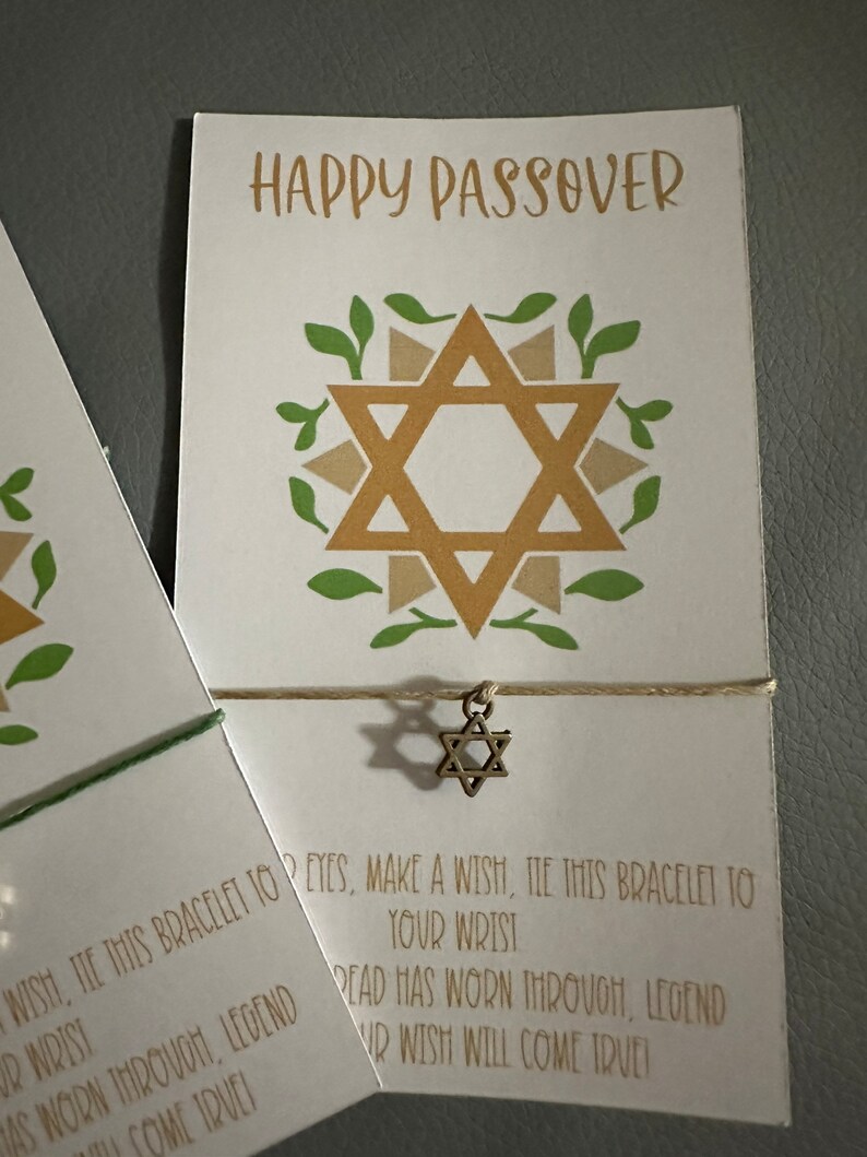 Passover- Happy Passover - Jewish Holiday- Seder Place Setting Gift ...