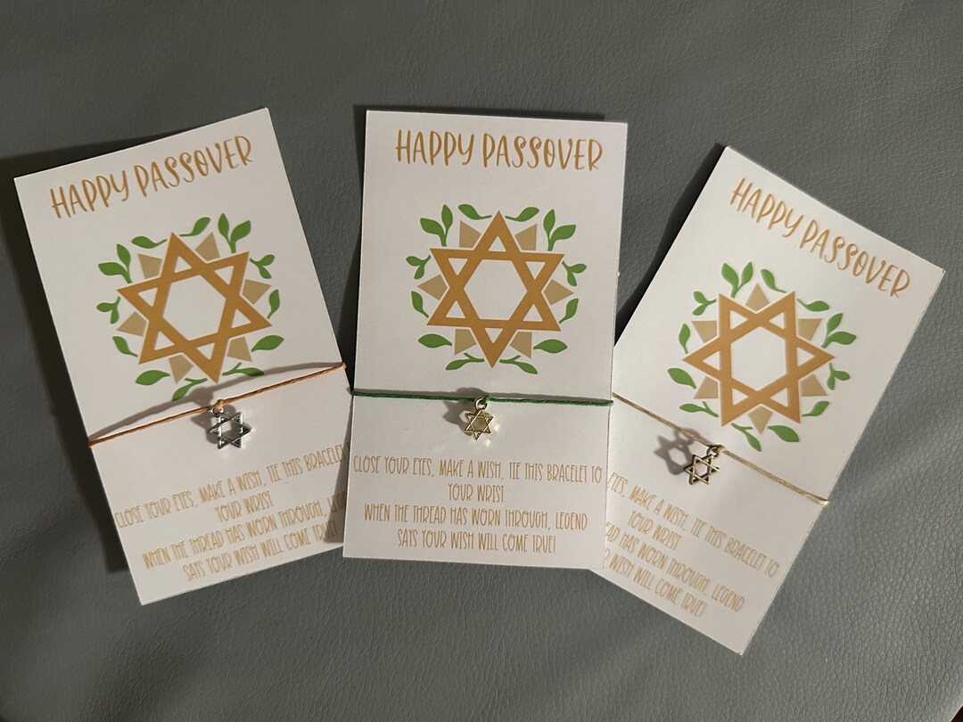 Passover- Happy Passover - Jewish Holiday- Seder Place Setting Gift ...