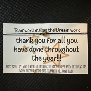 Teamwork Makes the Dream Work - Employee Appreciation Gift - Thank You ...