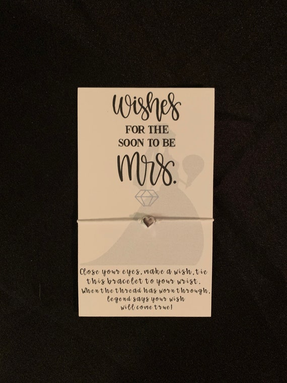 Wishes for the Soon to Be Mrs.bride to Be | Etsy