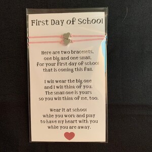 First Day of School Bracelet- Anxiety Bracelet- Wish Bracelet ...