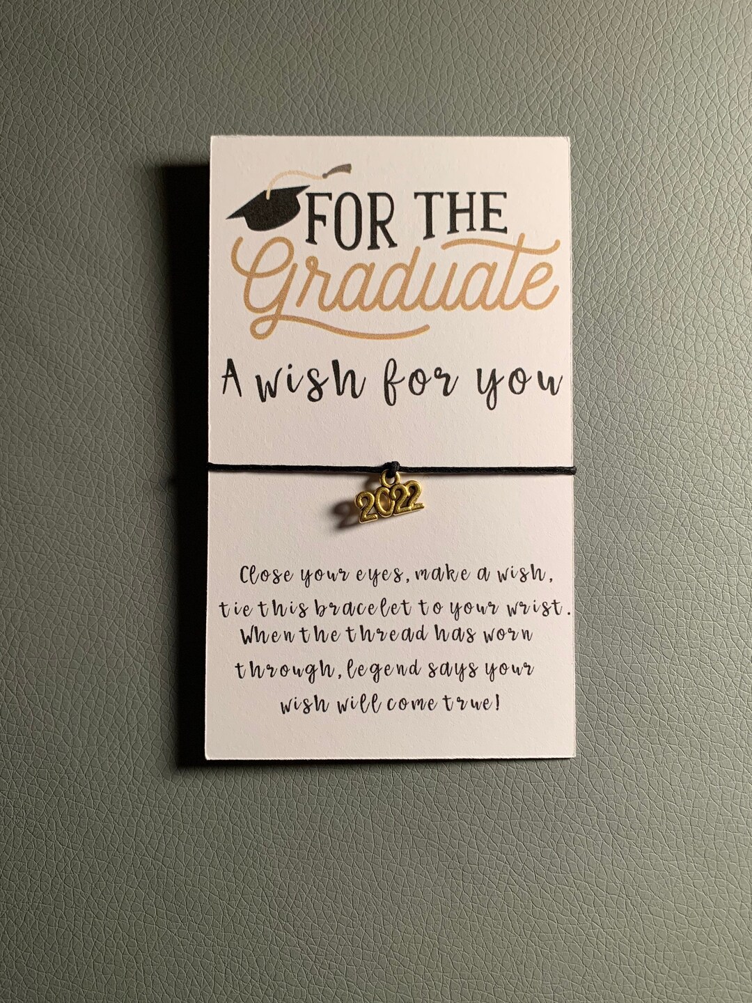 Graduate Wish Bracelets- Congratulations Senior- Class of 2025-high ...
