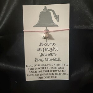 Cancer Survivor Wish Bracelet – Ring the Bell Charm – Beat Cancer Gift ...