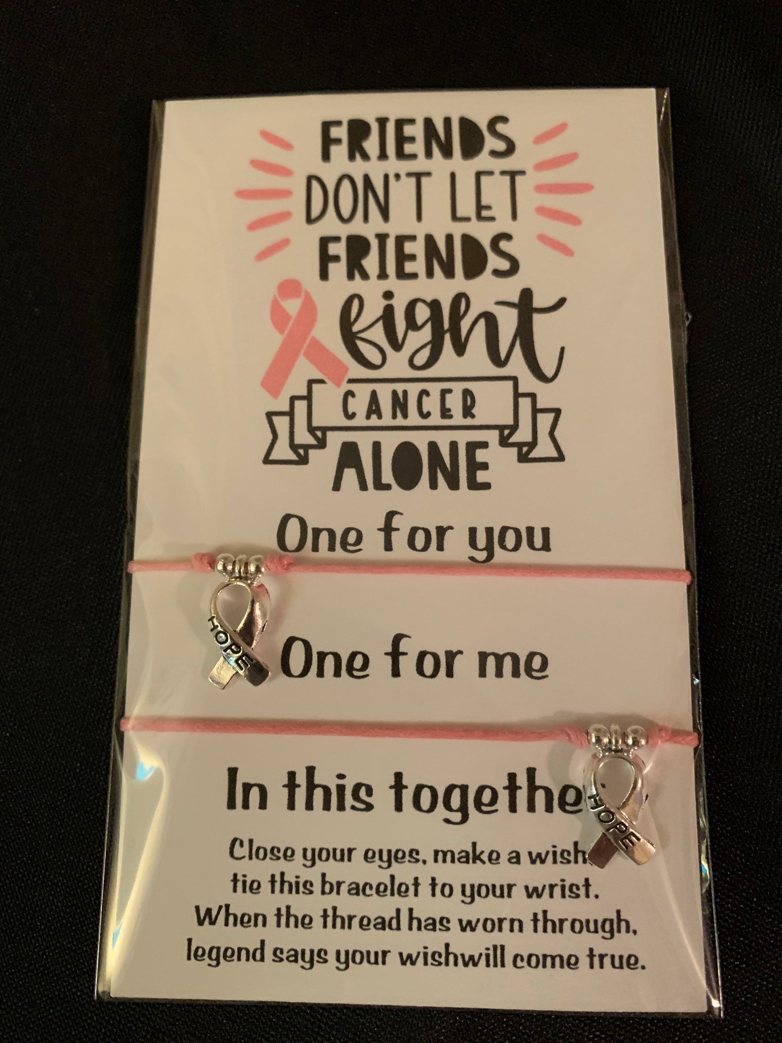 Breast Cancer Awareness Bracelet-Breast cancer Friendship | Etsy