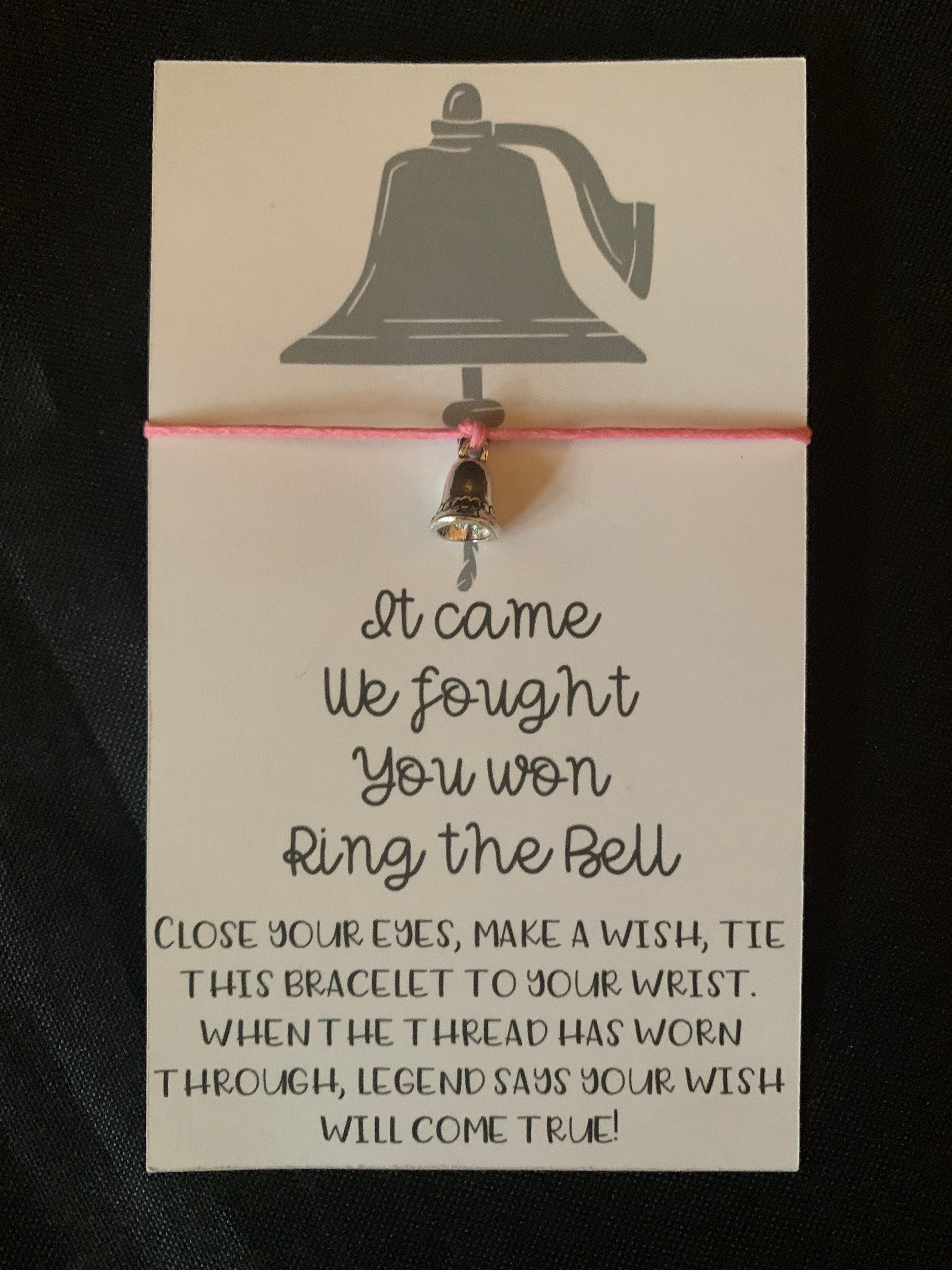 Cancer Survivor Wish Bracelet – Ring the Bell Charm – Beat Cancer Gift ...