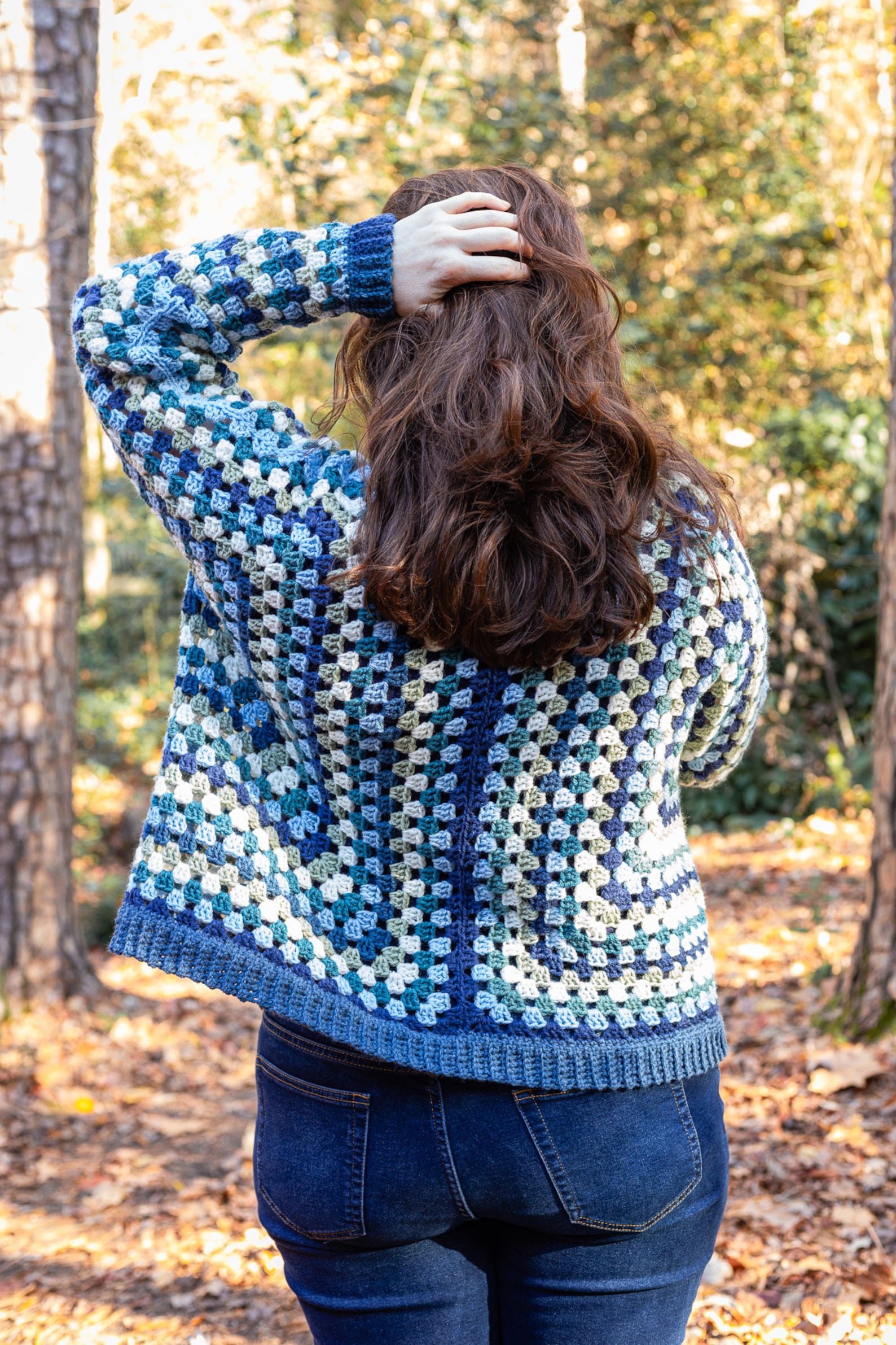 Granny Hexagon Cardigan Crochet Pattern - Easy Hexi Cardi Pattern for ...