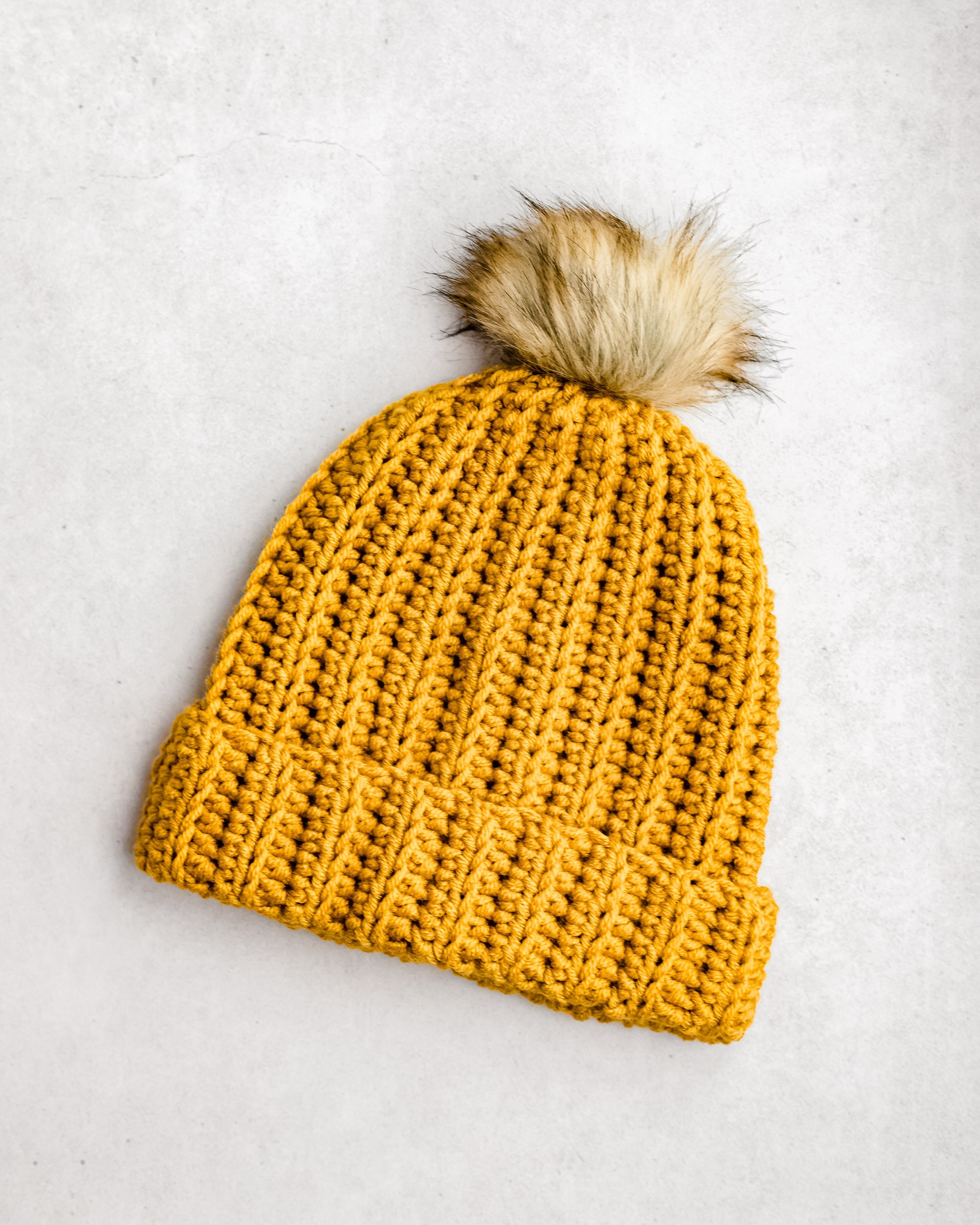 Easy Crochet Ribbed Beanie Pattern – Beginner Friendly (PDF Pattern) - Etsy