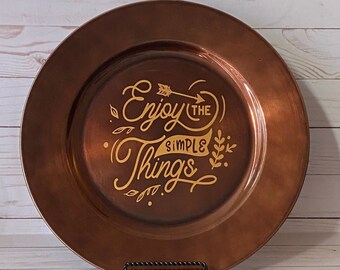 Quote Charger Plate - Etsy
