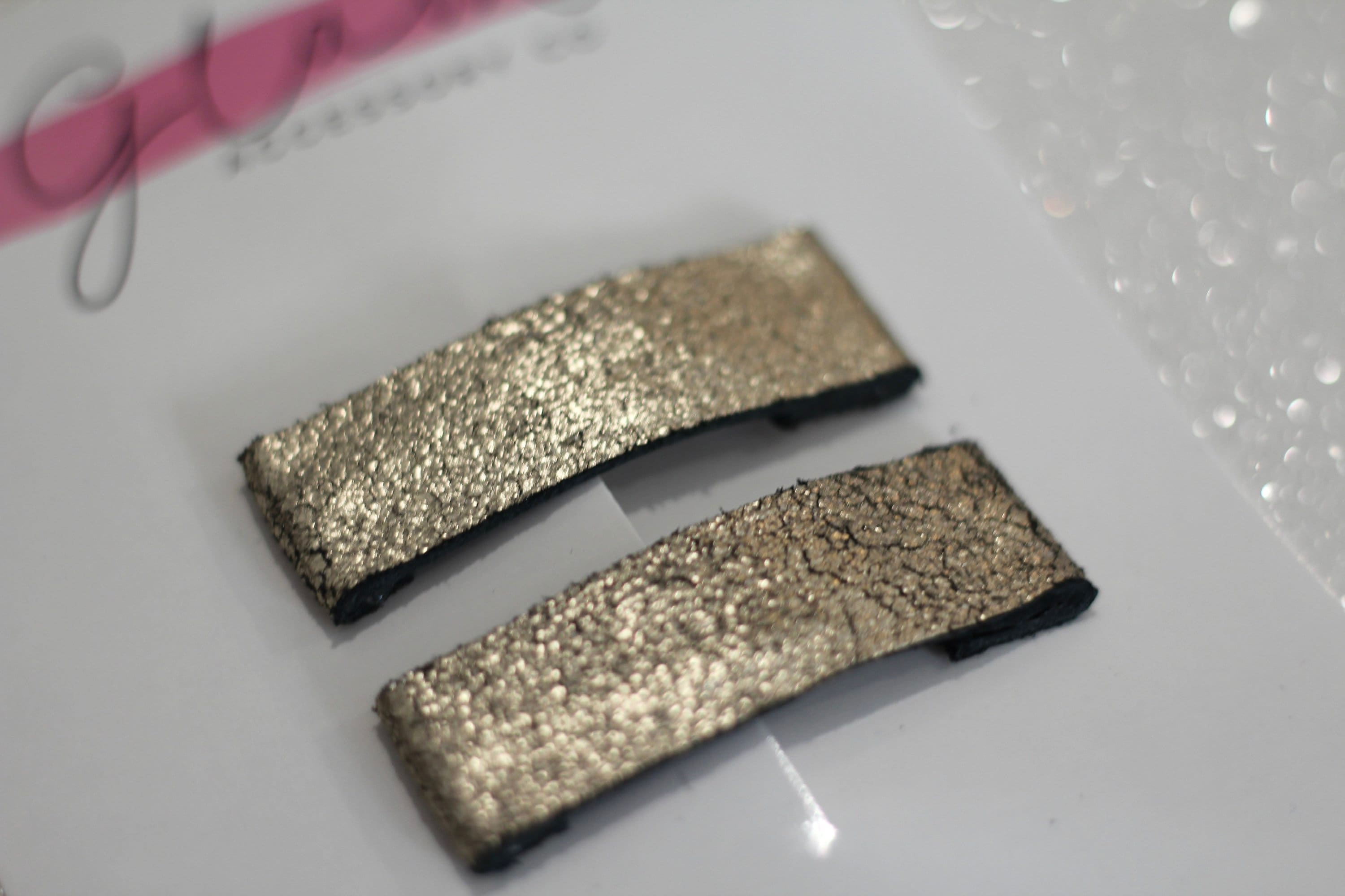 Light Gold Champagne Snap Clip-natural Animal Genuine Real - Etsy